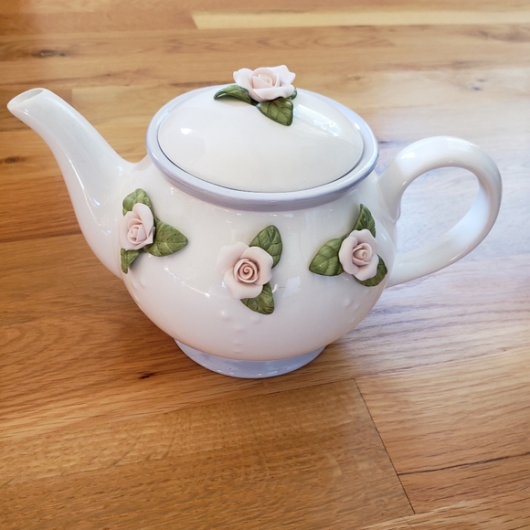 Kitchen | Porcelain Teleflora Tea Pot Vintage | Poshmark